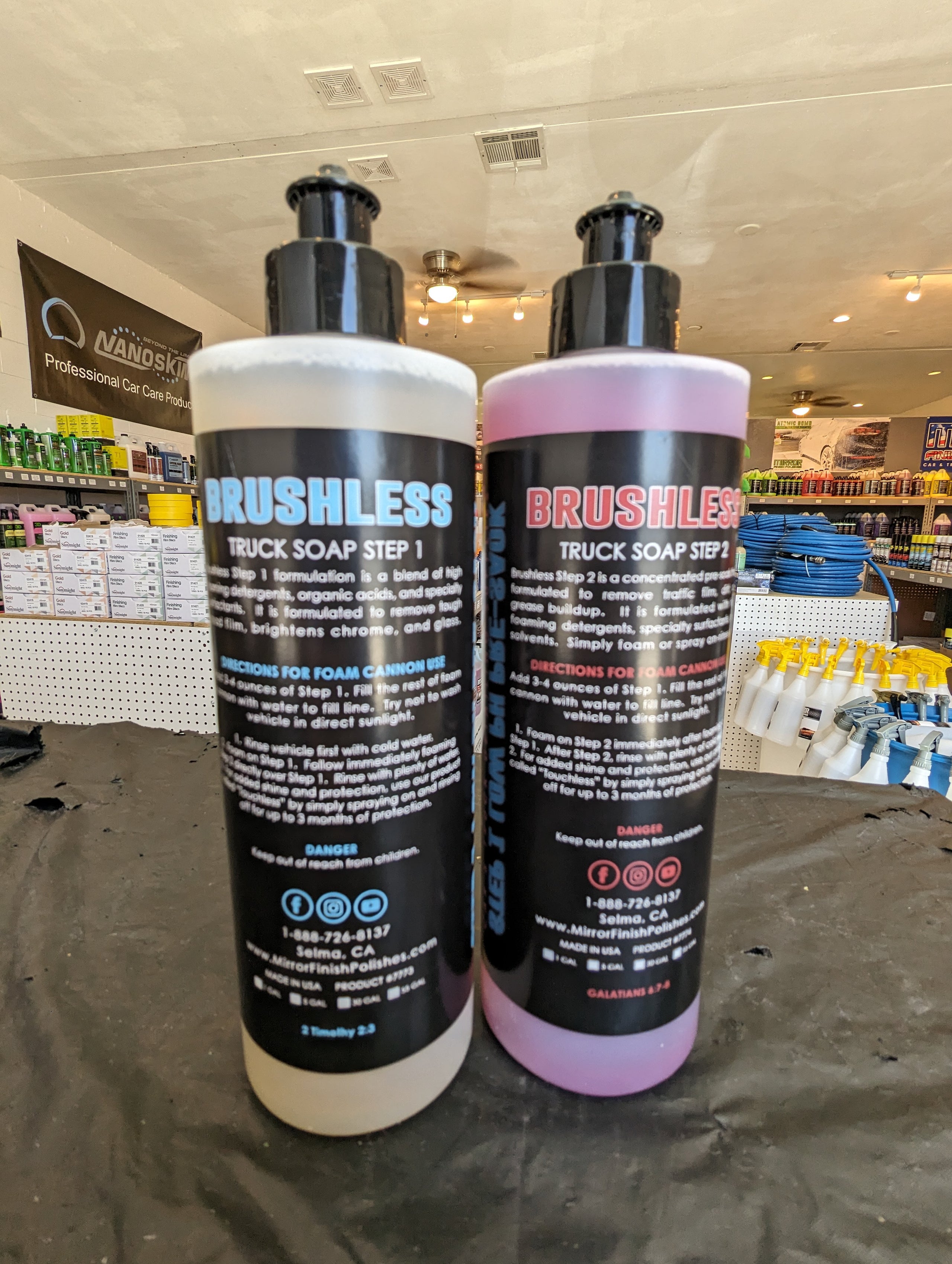 Brushless Truck Soap- 2 Step System | Mirror Finish Polishes